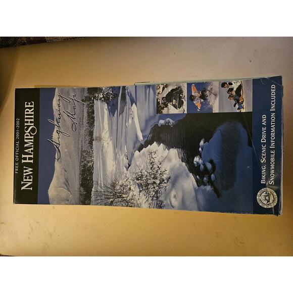 Accents | Vintage New Hampshire Road Highway Map 201 Euc | Poshmark